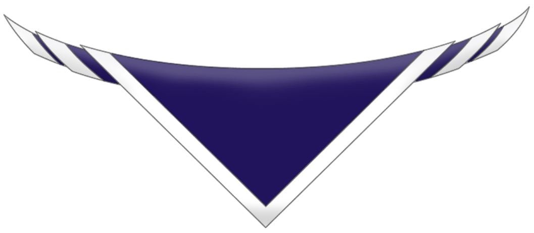 Royal Blue with White Border Necker (18th WE) | Warrington Scout Shop